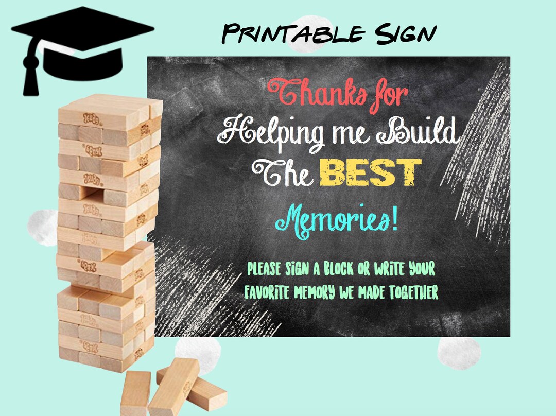 Graduation Party Sign- Custom Download- Print & Frame- Graduation Party ...
