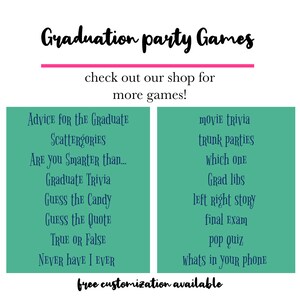 Graduation Party Game-graduation Themed Word Scramble- Instant Download ...
