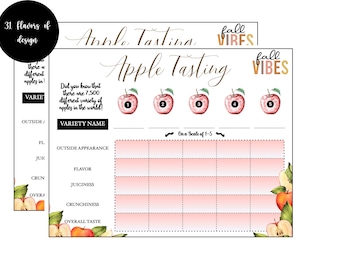 Pizza Tasting Score Card INSTANT DOWNLOAD Fun Family Pizza Tasting ...