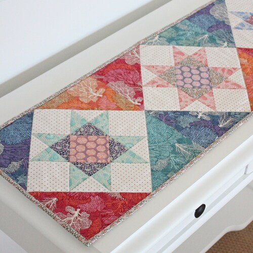 GREASED LIGHTNING Jelly Roll Table Runner Sewing Pattern - Etsy