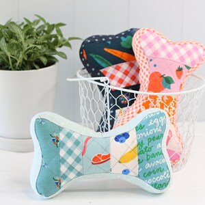Patchwork Dog Bone Toy PDF Sewing Pattern; Pin Cushion Pattern; Gift ...