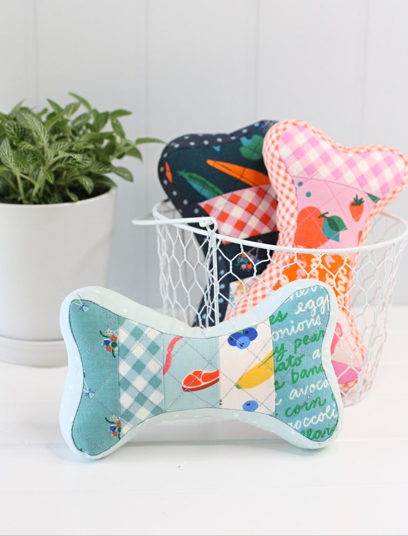 Patchwork Dog Bone Toy PDF Sewing Pattern - Etsy