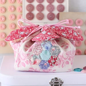 Flower Power Pouch PDF Sewing Pattern; Floral Pouch; Fabric Bag ...