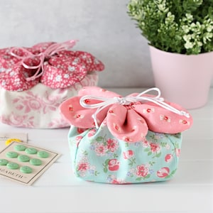 Flower Power Pouch PDF Sewing Pattern; Floral Pouch; Fabric Bag ...