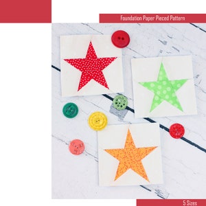 Classic Star Foundation Paper Piecing Quilt Block PDF Pattern, FPP 5 ...