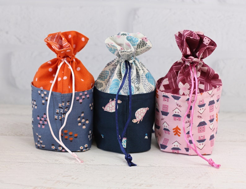 Mini Drawstring Gift Bag PDF Sewing Pattern - Etsy