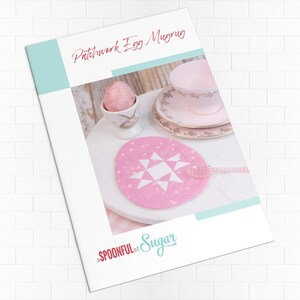 Patchwork Egg Mugrug Coaster PDF Sewing Pattern; Easter Coaster; Spring Mugrug; Star Patchwork ...