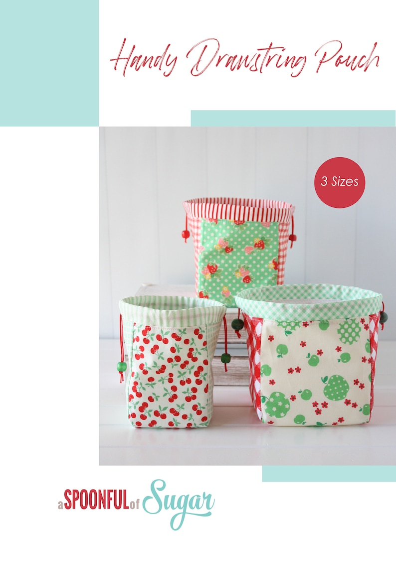 Handy Drawstring Pouch PDF Sewing Pattern available in 3 - Etsy Australia