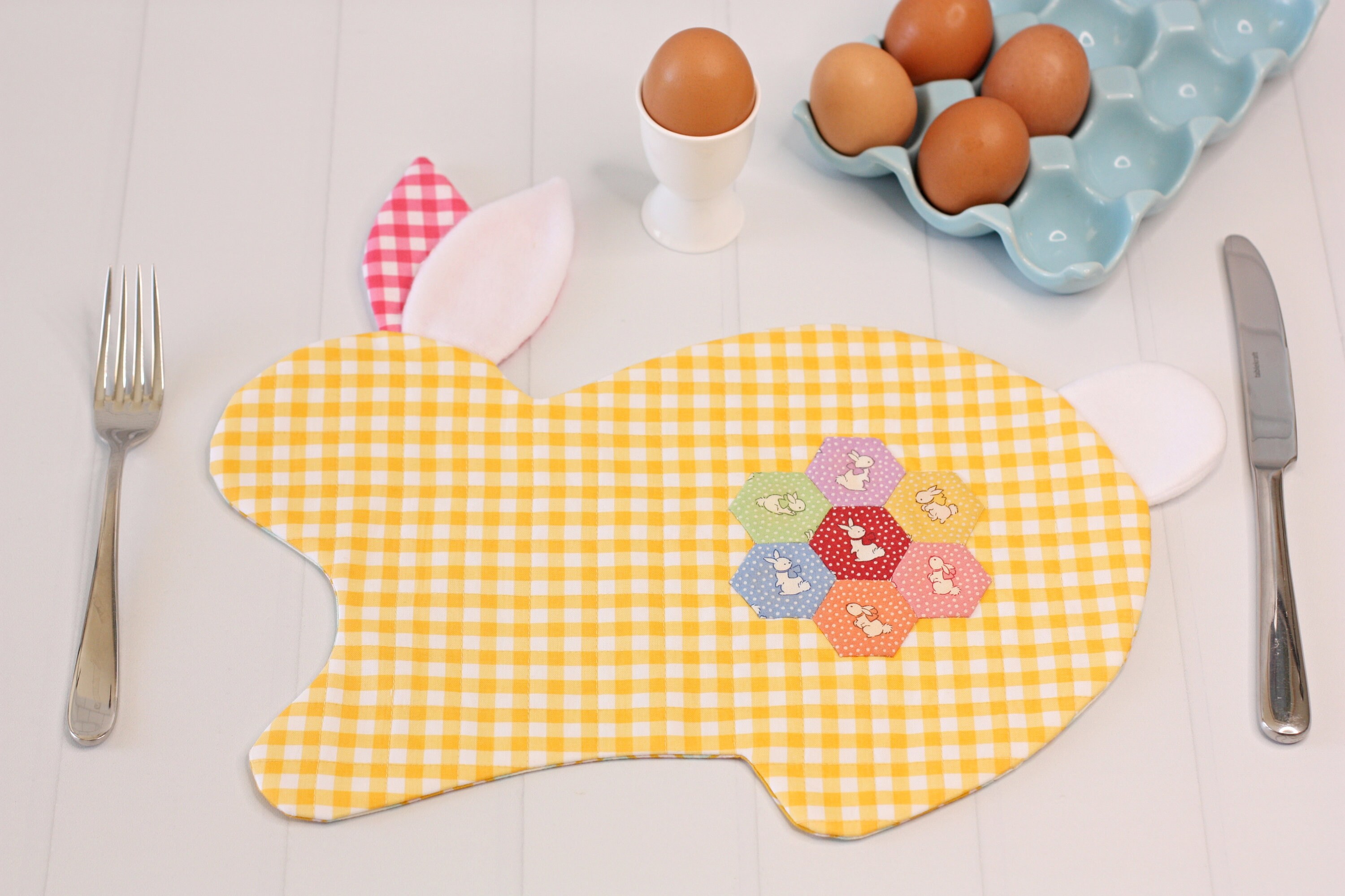 Bunny Placemat PDF Sewing Pattern; Easter Decor; Spring Table Decor ...