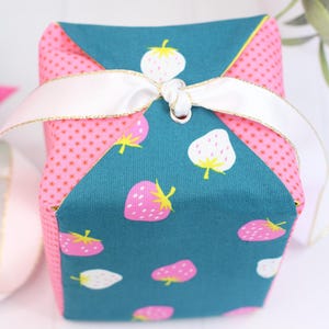 Ribbon Gift Box PDF Sewing Pattern, Fabric Gift Box, Handmade Fabric ...