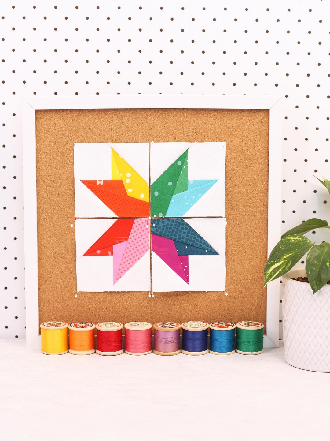 Flower Bud Foundation Paper Piecing Quilt Block PDF Pattern, FPP 5 ...