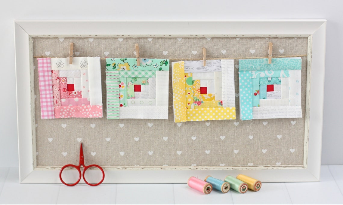 Log Cabin Foundation Paper Piecing Quilt Block PDF Pattern - Etsy