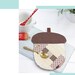 Patchwork Acorn Coaster Mug Rug PDF Sewing Pattern - Etsy