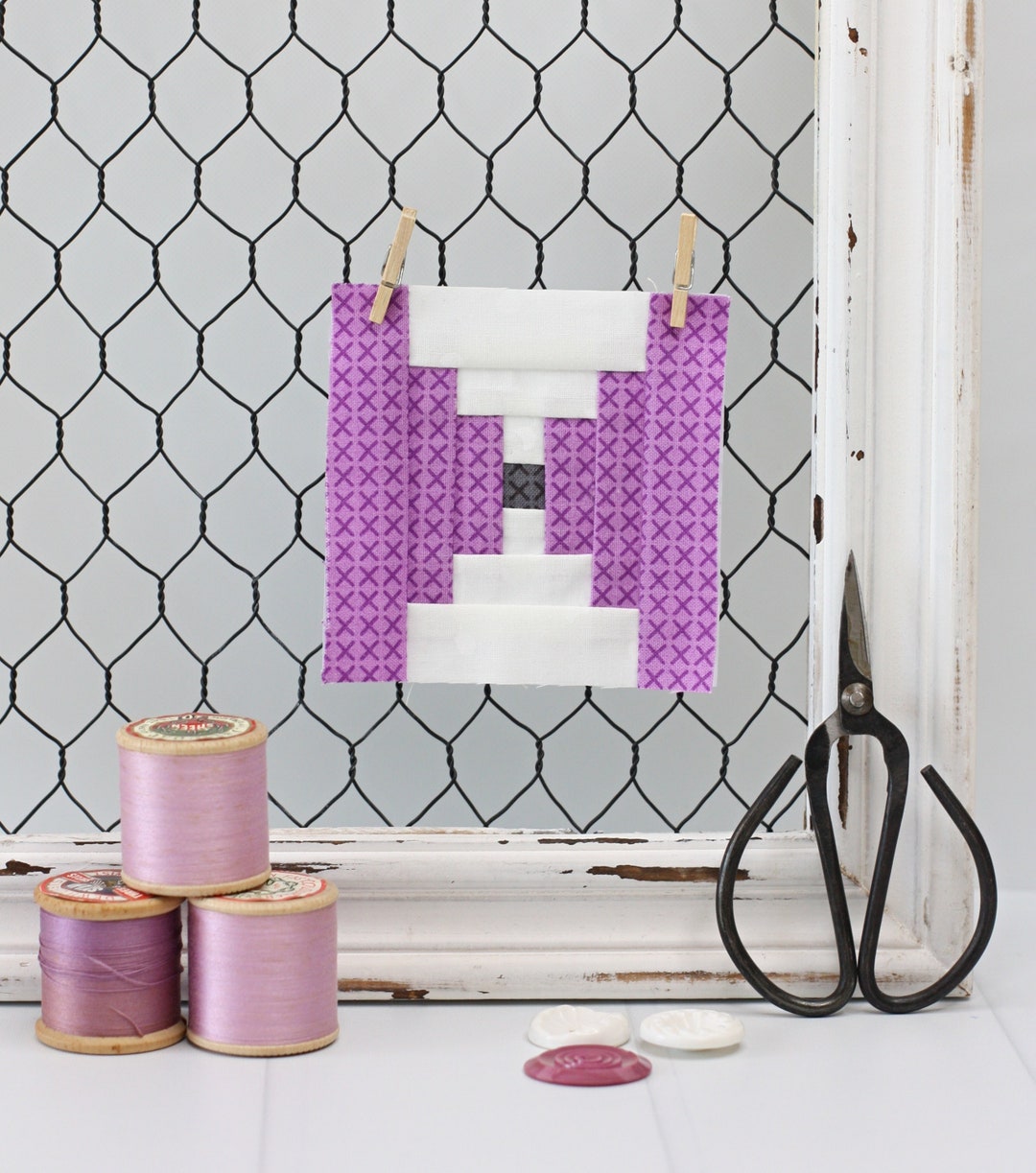 Courthouse Steps Foundation Paper Piecing Quilt Block PDF Pattern, FPP ...