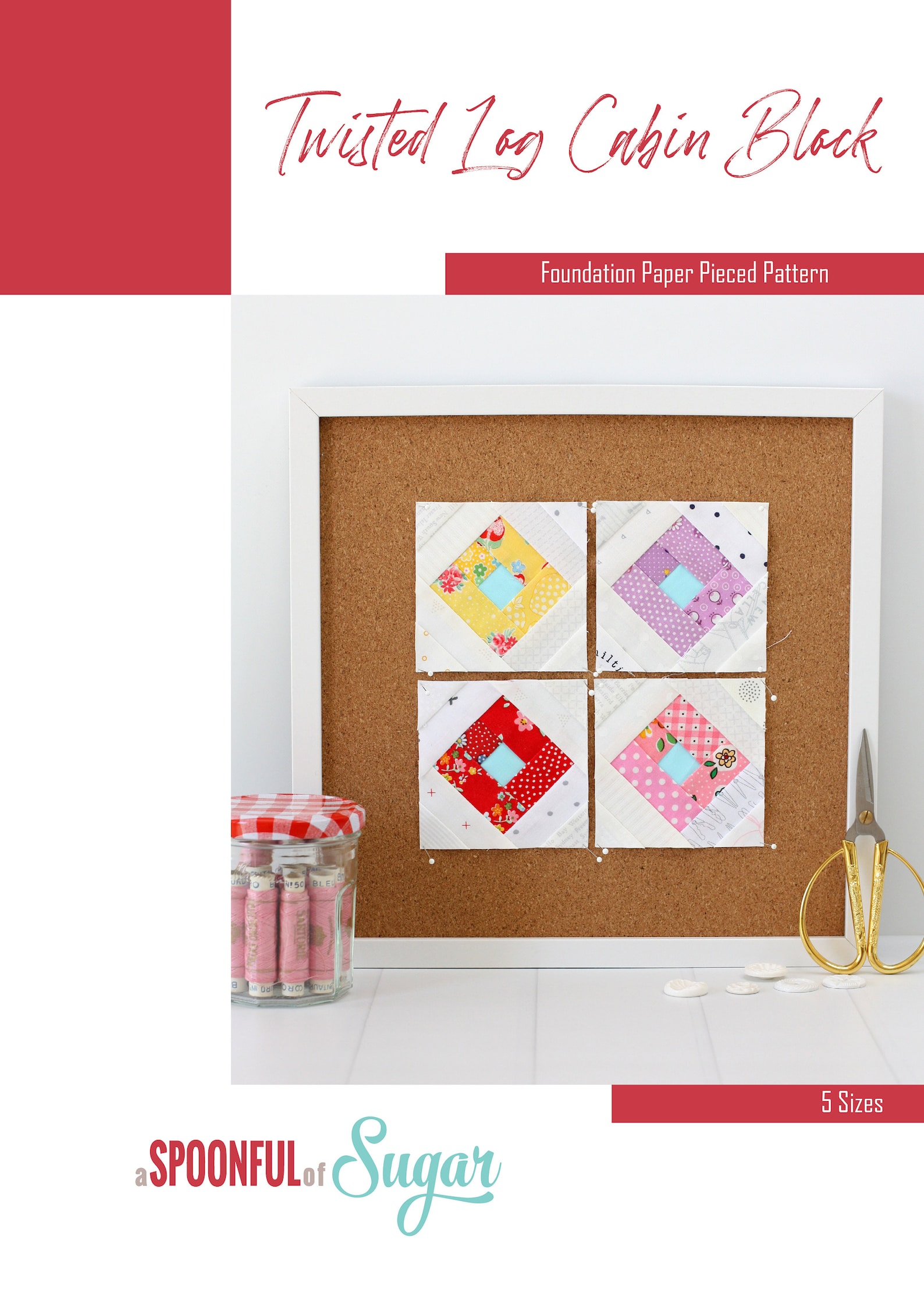 Twisted Log Cabin Foundation Paper Piecing Quilt Block PDF Pattern, FPP ...