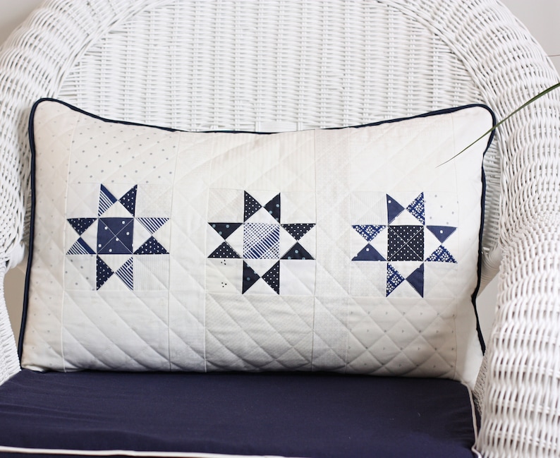 Star Pillow - 2 Styles - Square and Rectangle - PDF Sewing Pattern ...