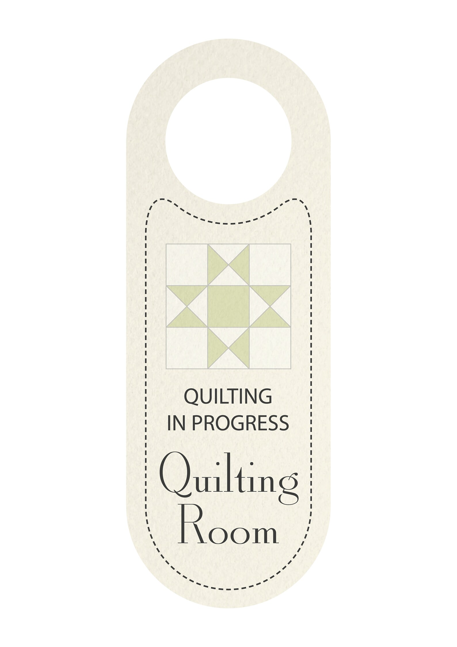Quilting Room Door Sign, Door Hanger, Quilting in Progress, Enter at ...