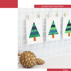 Cosy Conifer Foundation Paper Piecing Quilt Block PDF Pattern, FPP 5 ...