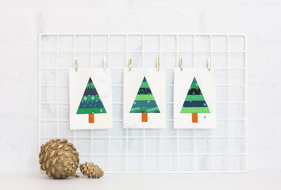 Cosy Conifer Foundation Paper Piecing Quilt Block PDF Pattern, FPP 5 ...