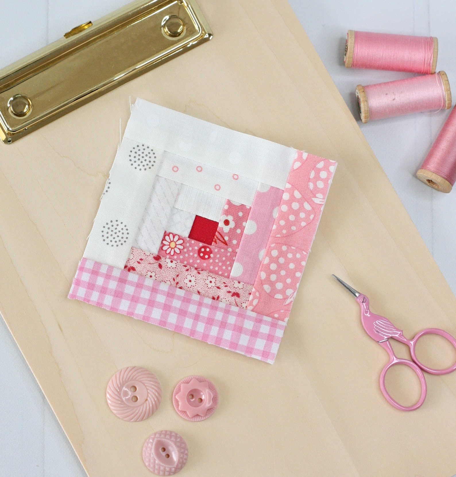 Log Cabin Foundation Paper Piecing Quilt Block PDF Pattern, FPP 5 Sizes ...