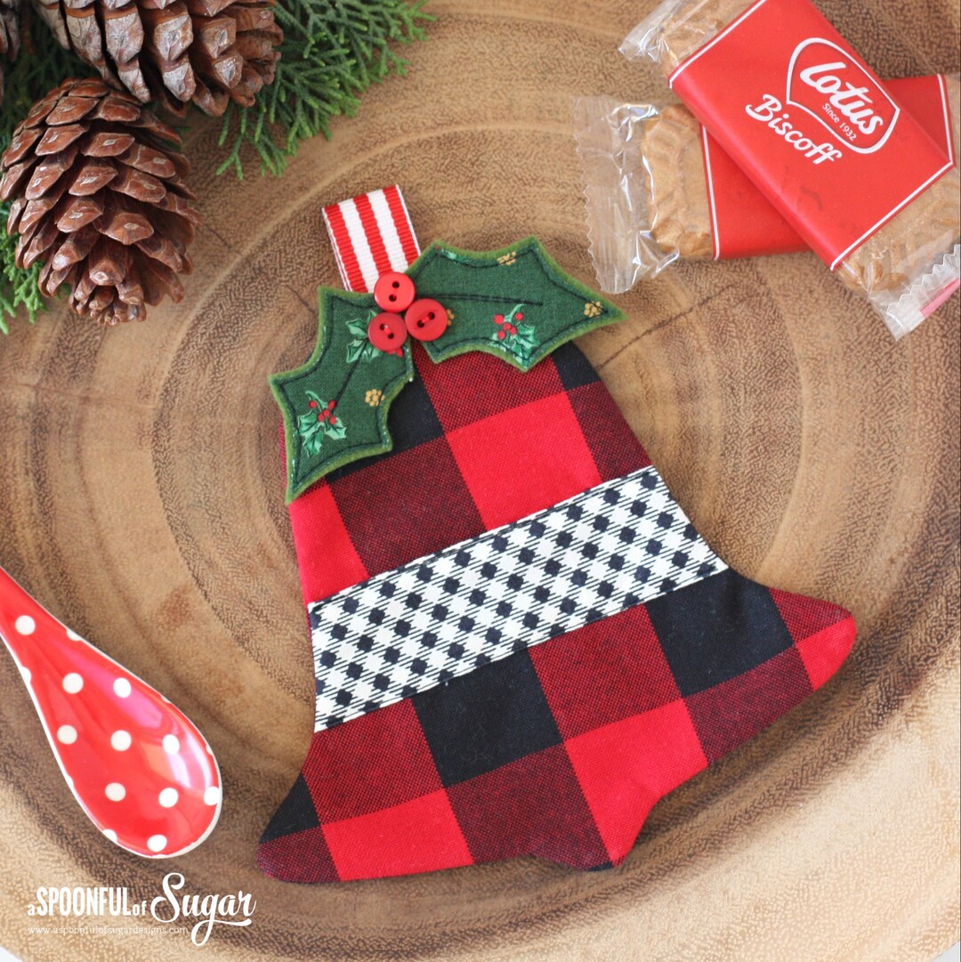 Jingle Bell Coaster PDF Sewing Pattern; Christmas Bell Mugrug Pattern ...