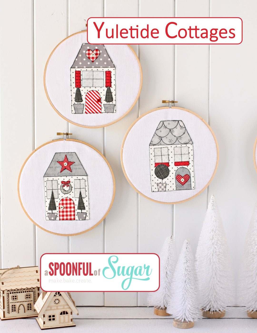 Yuletide Cottages PDF Sewing Pattern; Christmas Decor; Holiday Sewing ...