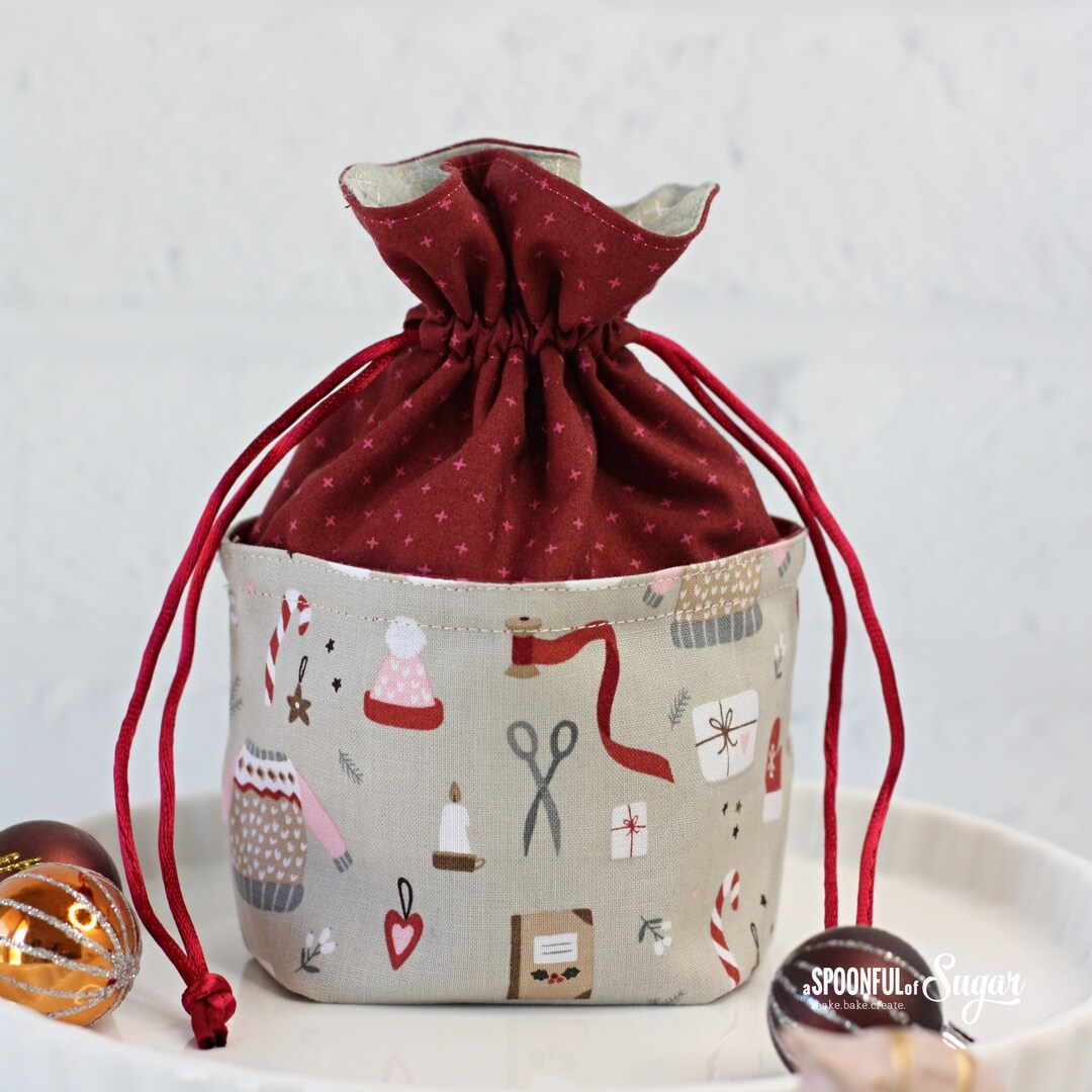 Mini Drawstring Gift Bag PDF Sewing Pattern - Etsy