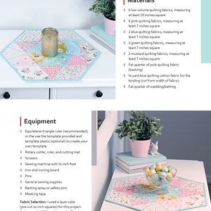Splendid Star Table Topper PDF Sewing Pattern; Quilted Table Topper ...