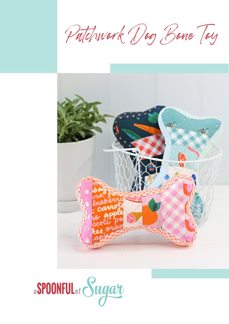 Patchwork Dog Bone Toy PDF Sewing Pattern - Etsy