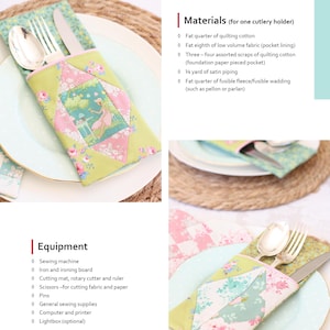 Stylish Silverware Holder PDF Sewing Pattern (2 Styles), Patchwork ...