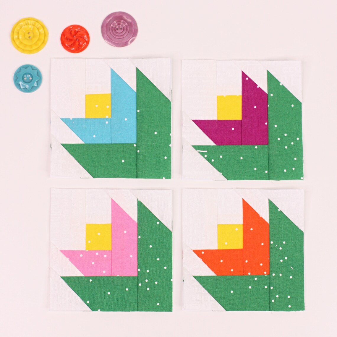 Tulip Twist Foundation Paper Piecing Quilt Block PDF Pattern, FPP 5 ...