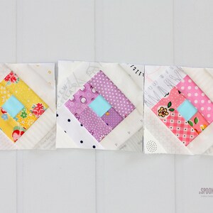 Twisted Log Cabin Foundation Paper Piecing Quilt Block PDF Pattern, FPP ...