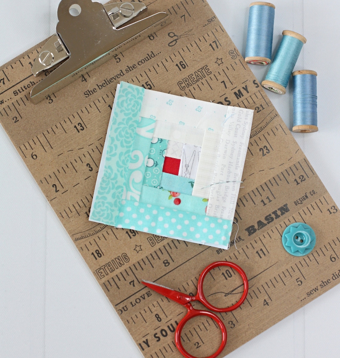 Log Cabin Foundation Paper Piecing Quilt Block PDF Pattern, FPP 5 Sizes ...