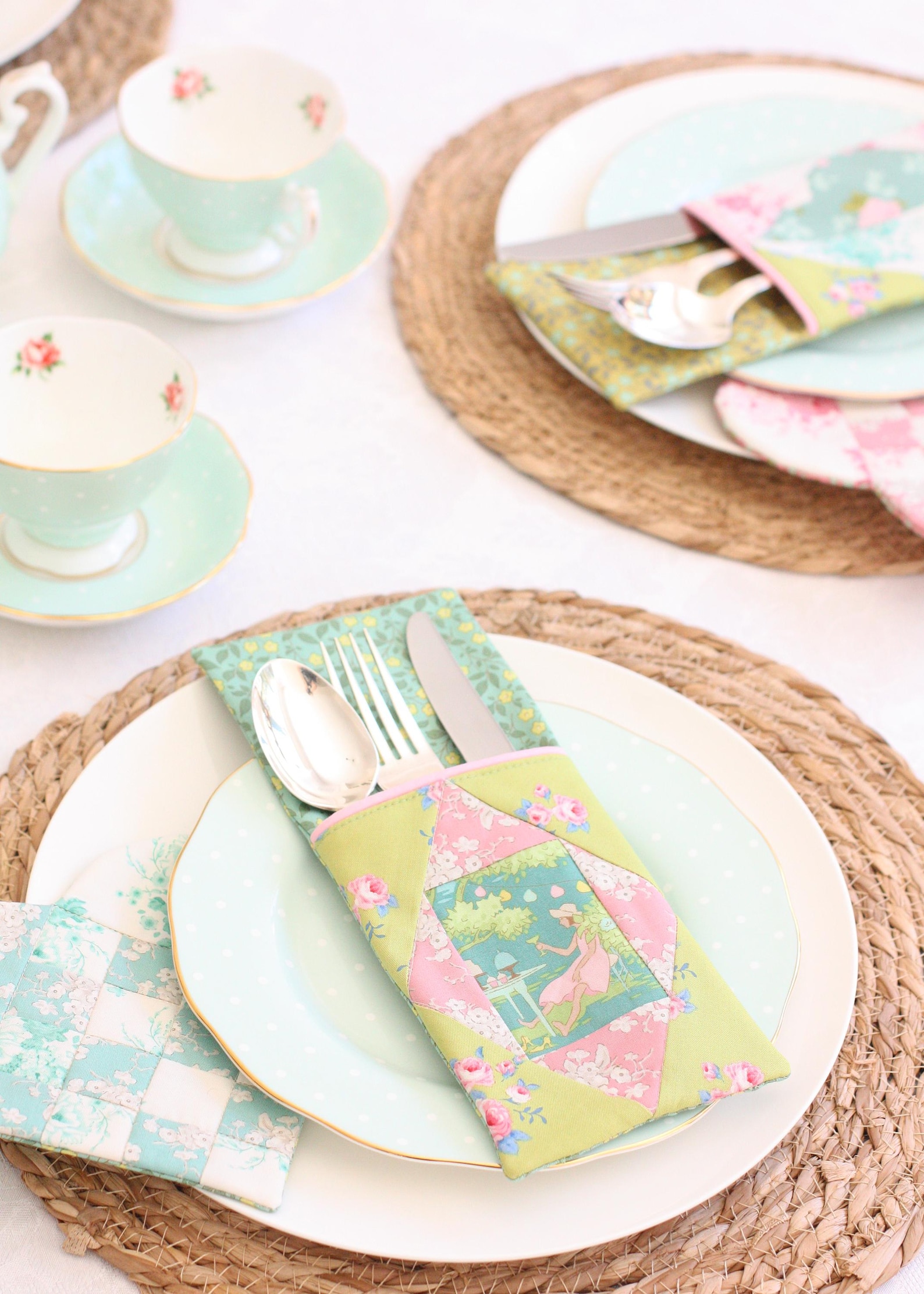 Stylish Silverware Holder PDF Sewing Pattern (2 Styles), Patchwork ...