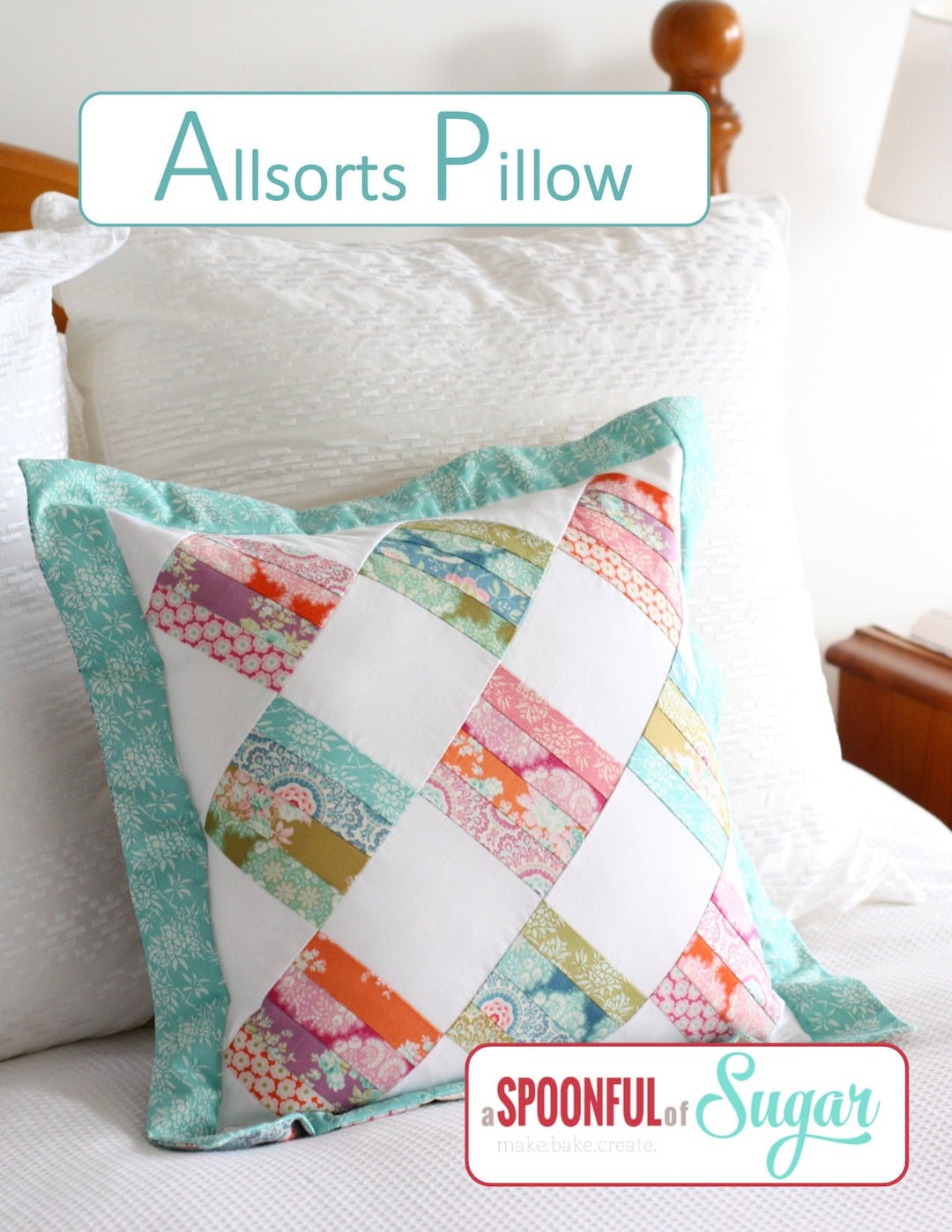 Allsorts Pillow PDF Sewing Pattern; Patchwork Pillow Pattern; DIY ...