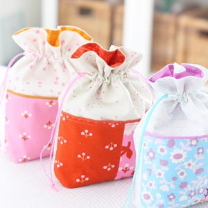 Pocketful of Sunshine Bag PDF Sewing Pattern, Drawstring Pouch With ...
