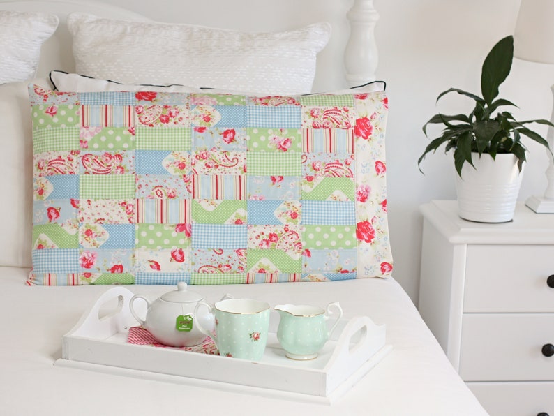 Pretty Patchwork Pillow Sham PDF Sewing Pattern - Etsy