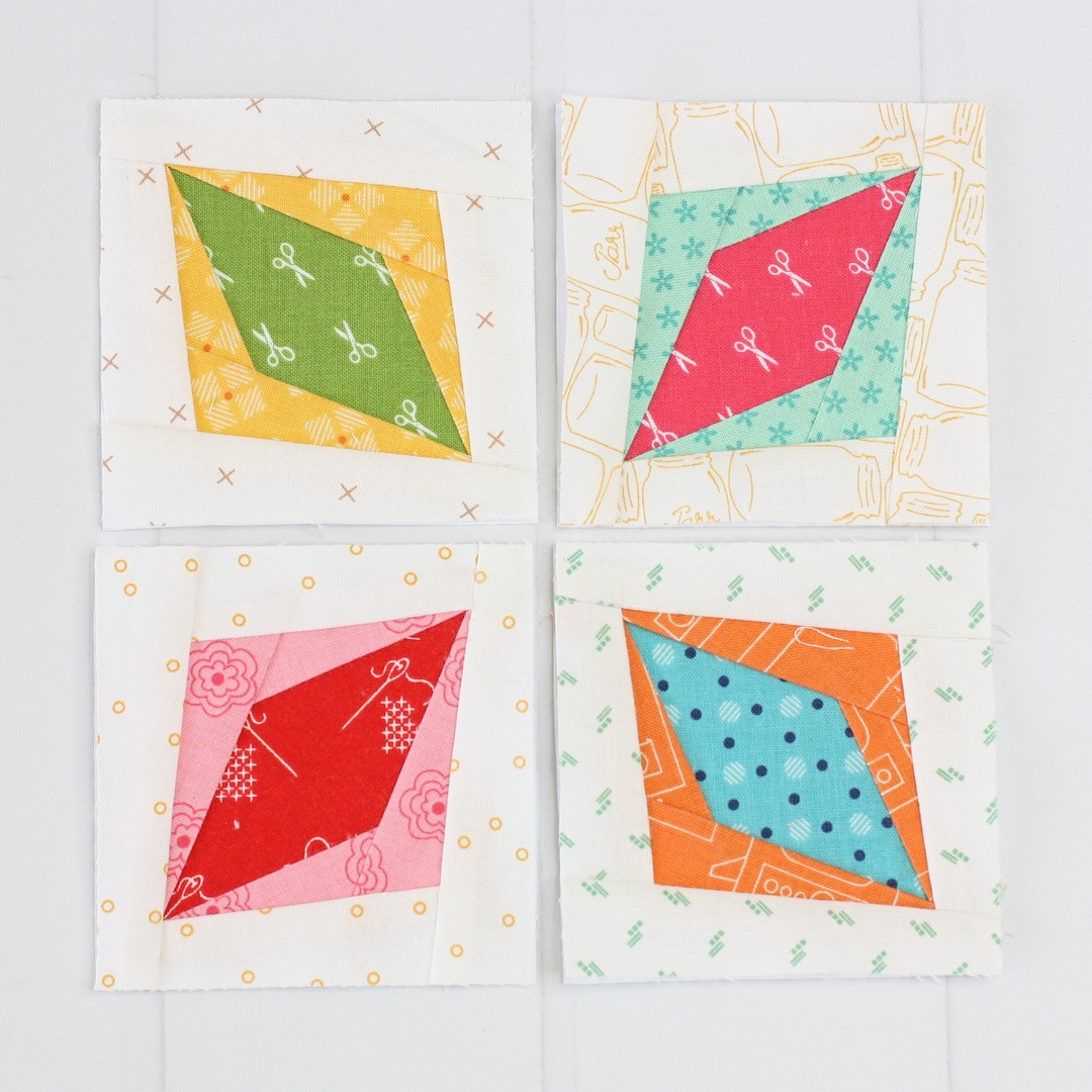 Kite Foundation Paper Piecing Quilt Block PDF Pattern, FPP 5 Sizes - 2 ...