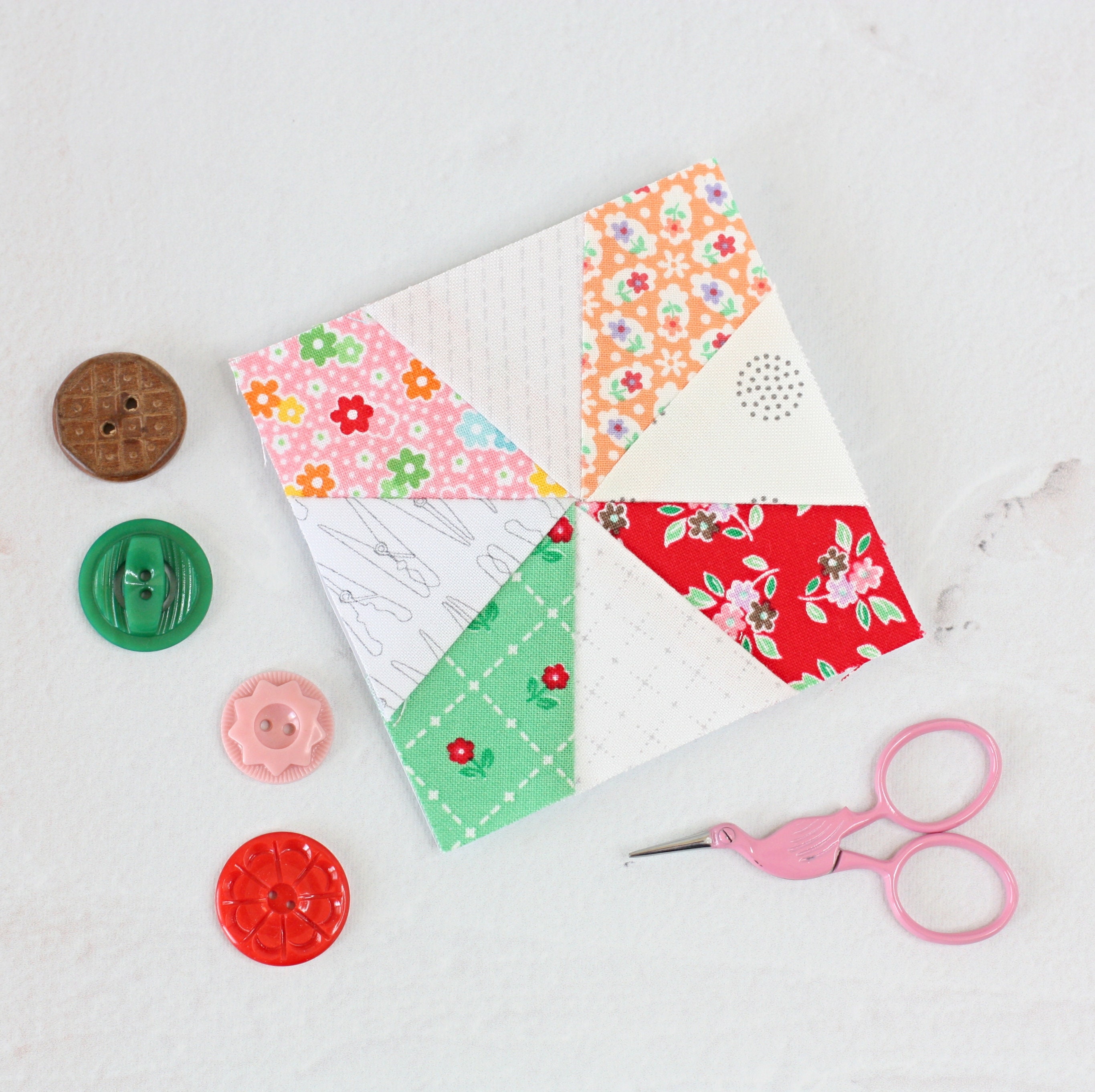 Kaleidoscope Foundation Paper Piecing Quilt Block PDF Pattern - Etsy