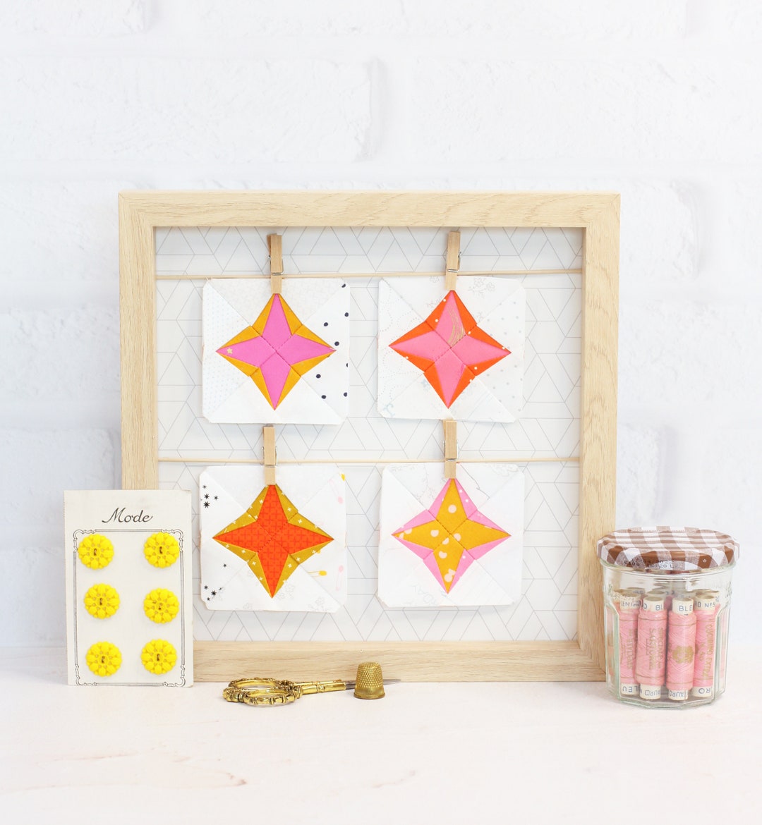 Sunset Star Foundation Paper Piecing Quilt Block PDF Pattern, FPP 5 ...