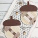 Patchwork Acorn Coaster Mug Rug PDF Sewing Pattern - Etsy