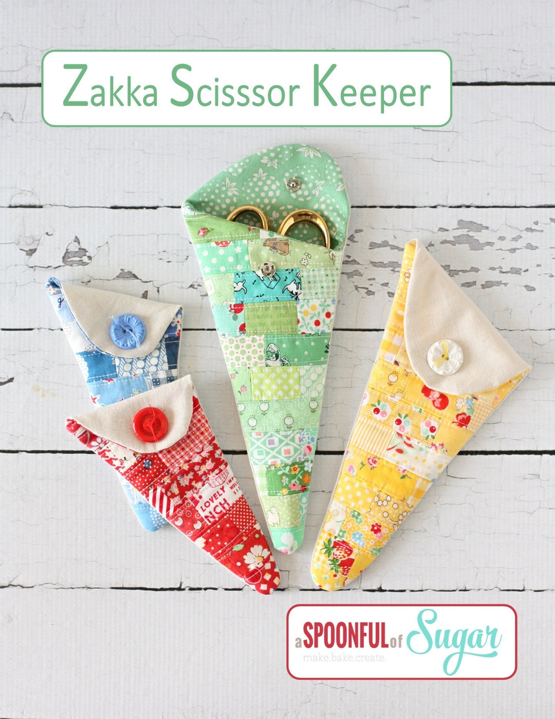 Zakka Scissor Keeper PDF Sewing Pattern; Scissor Pouch; Scissor Cosy ...