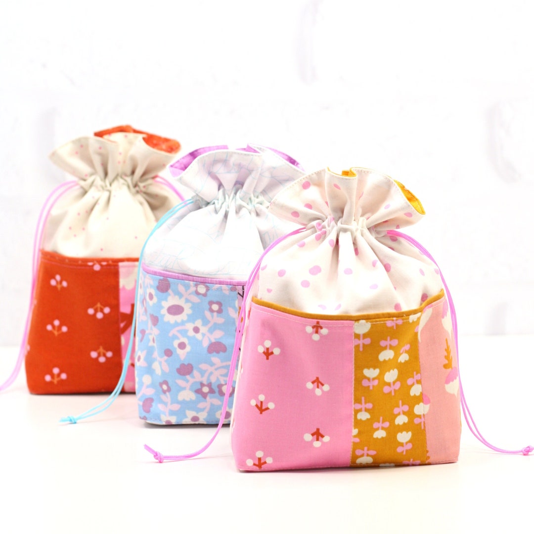 Pocketful of Sunshine Bag PDF Sewing Pattern, Drawstring Pouch With ...