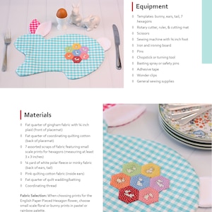 Bunny Placemat PDF Sewing Pattern; Easter Decor; Spring Table Decor ...