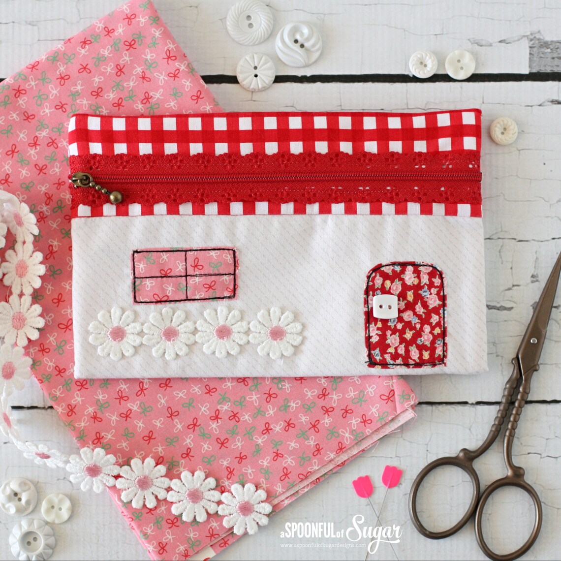 Zippered House Pouch PDF Sewing Pattern | Etsy