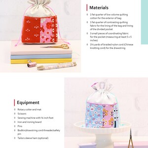 Pocketful of Sunshine Bag PDF Sewing Pattern, Drawstring Pouch With ...