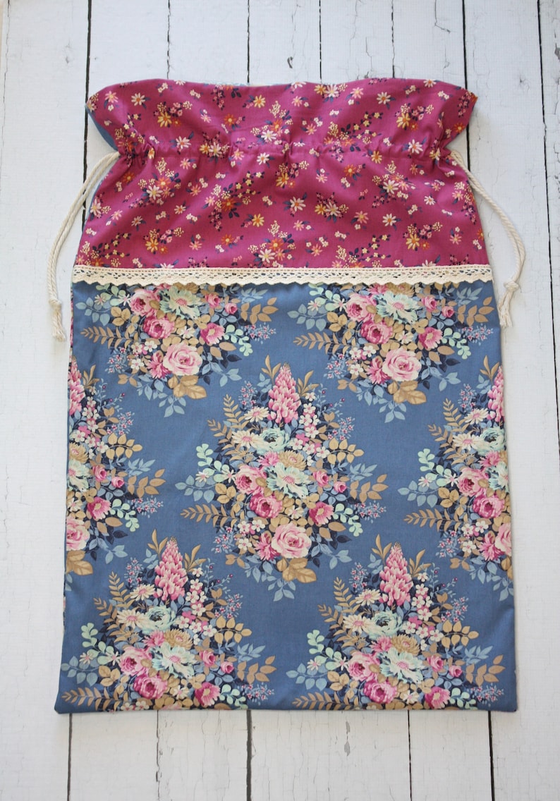 Classic Laundry Bag PDF Sewing Pattern; Large Drawstring Bag ...