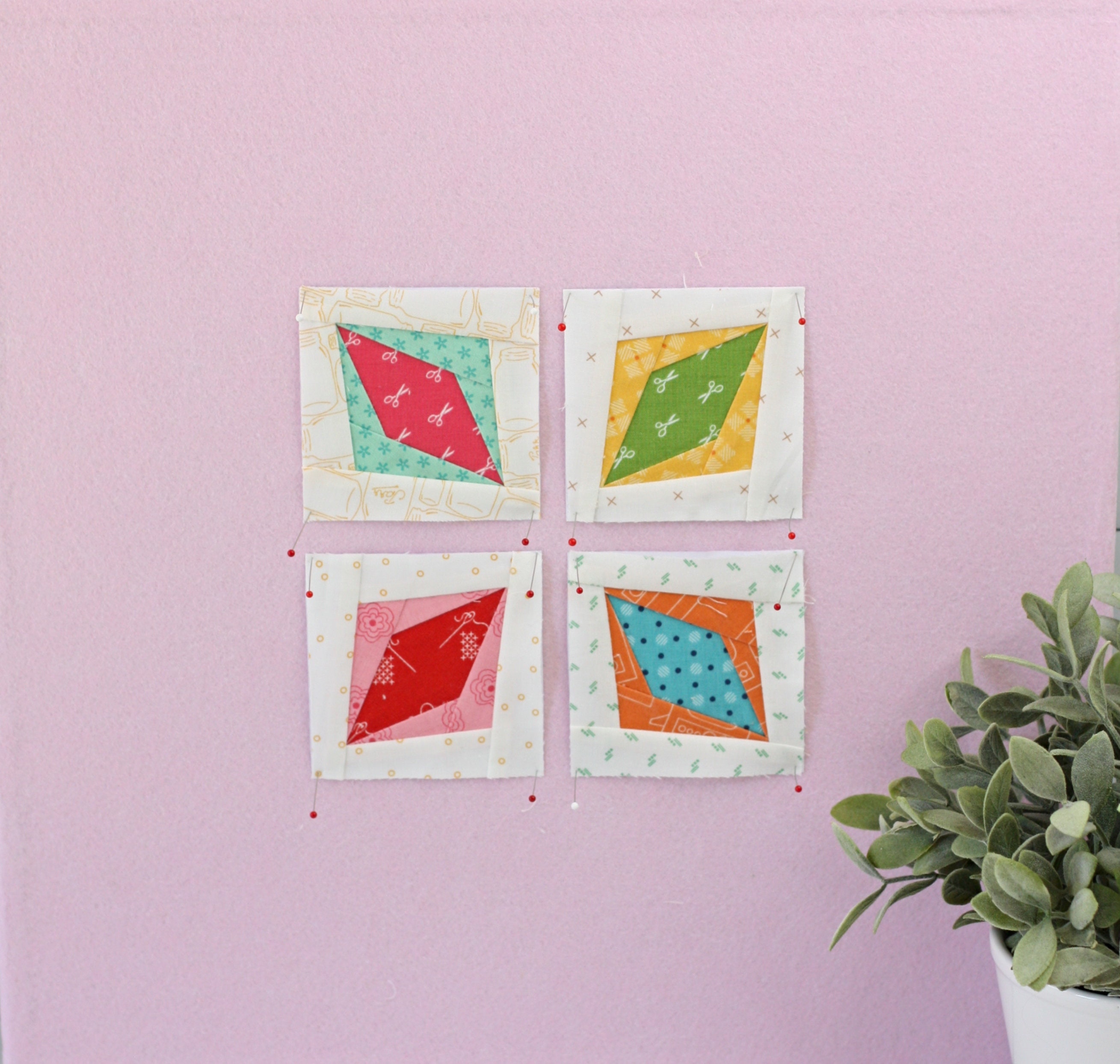 Kite Foundation Paper Piecing Quilt Block PDF Pattern, FPP 5 Sizes - 2 ...