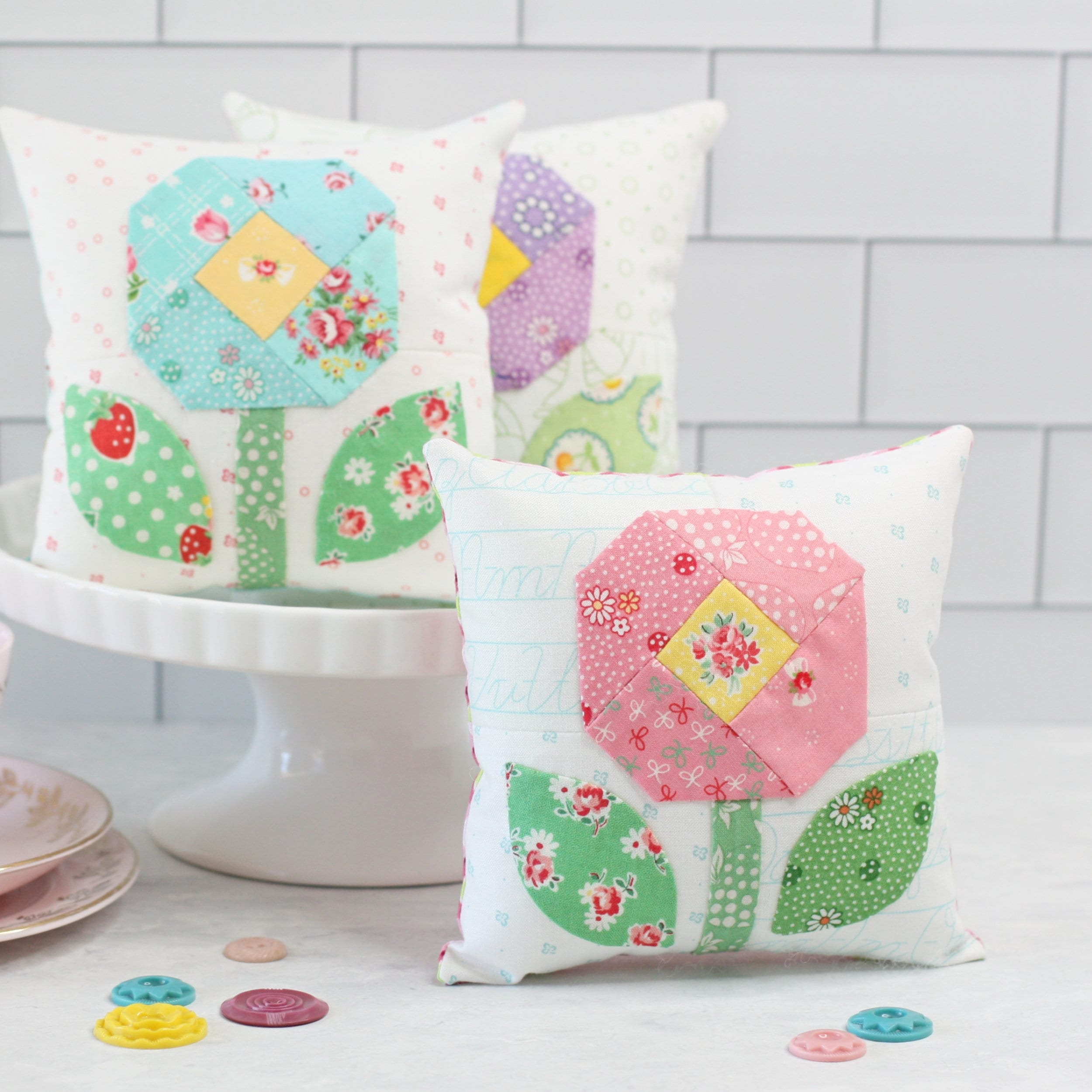 Bloom Pincushion Mini Pillow PDF Sewing Pattern - Etsy Australia