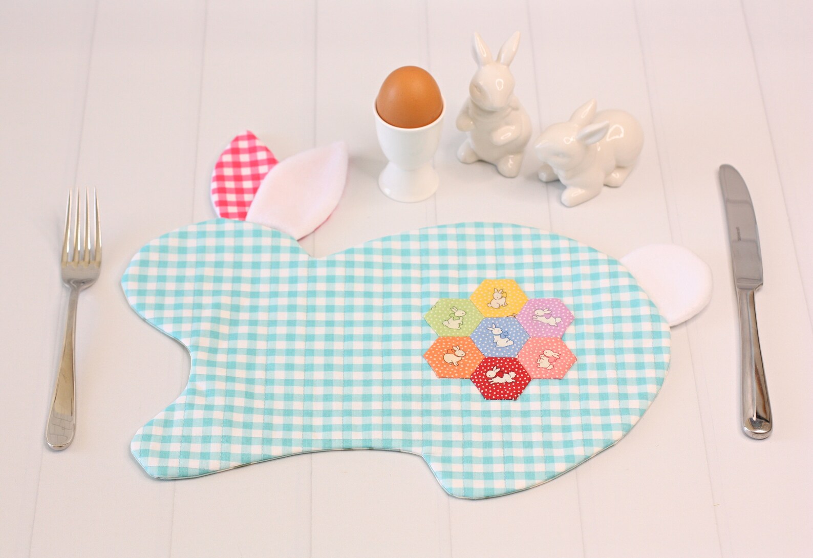 Bunny Placemat PDF Sewing Pattern; Easter Decor; Spring Table Decor ...